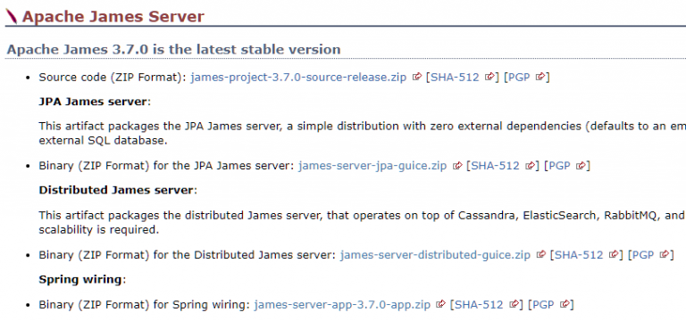 Apache James 메일서버 – 설치하기 | Jongwan.com